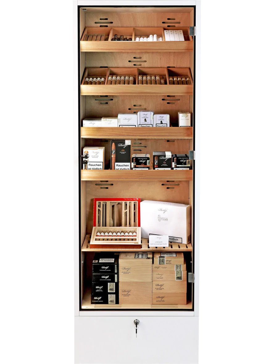 adorini Cabinet Humidor Portofino hvid | Gratis forsendelse